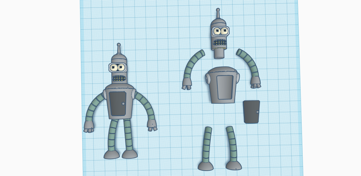 STL file Bender Rodriguez 🤖 ・3D printable design to download・Cults