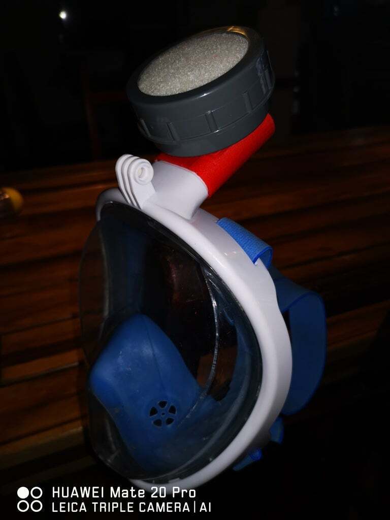 Free STL file Full Face Mask Filter Connector 🩻 ・3D print object to ...