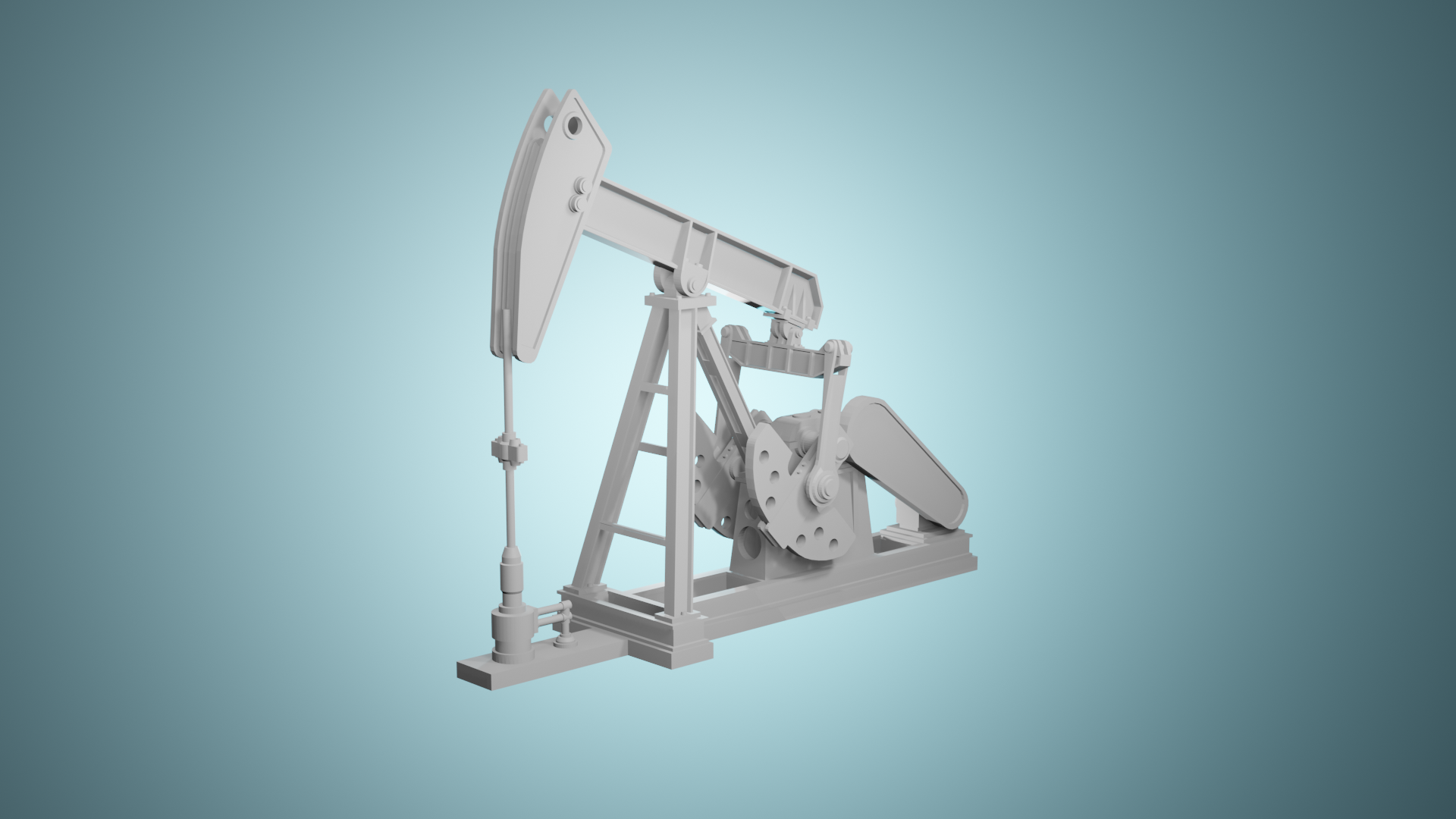 🛢️ Oil Pump Jack・ 3D File for ・Cults