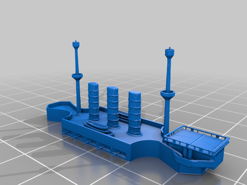 🎲 HMS Thunderchild (successor)・Free 3D File for ・Cults