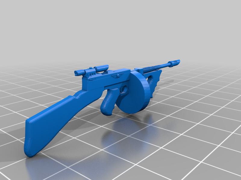 🔫 Las Tommy Gun (Lazer Rifle)・Free 3D File for ・Cults