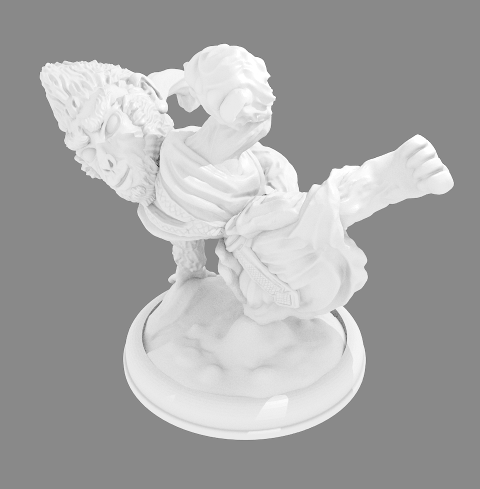Free STL file Monkey Monk 28mm Miniature for Tabletop Adventures 🐒 ...
