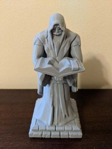 🧙 Mage Statue D20 Holder・Archivo STL Gratis para ・Cults