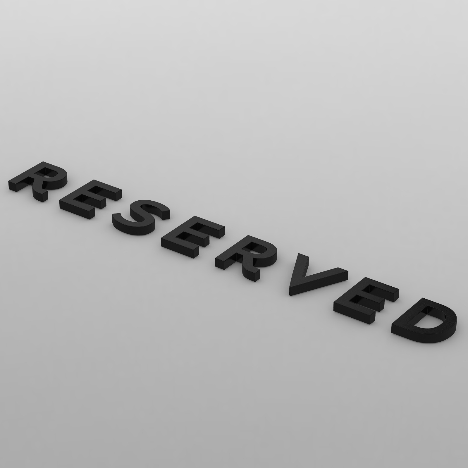 STL file reserved logo 🎭 (OBJ)・3D printing idea to download・Cults