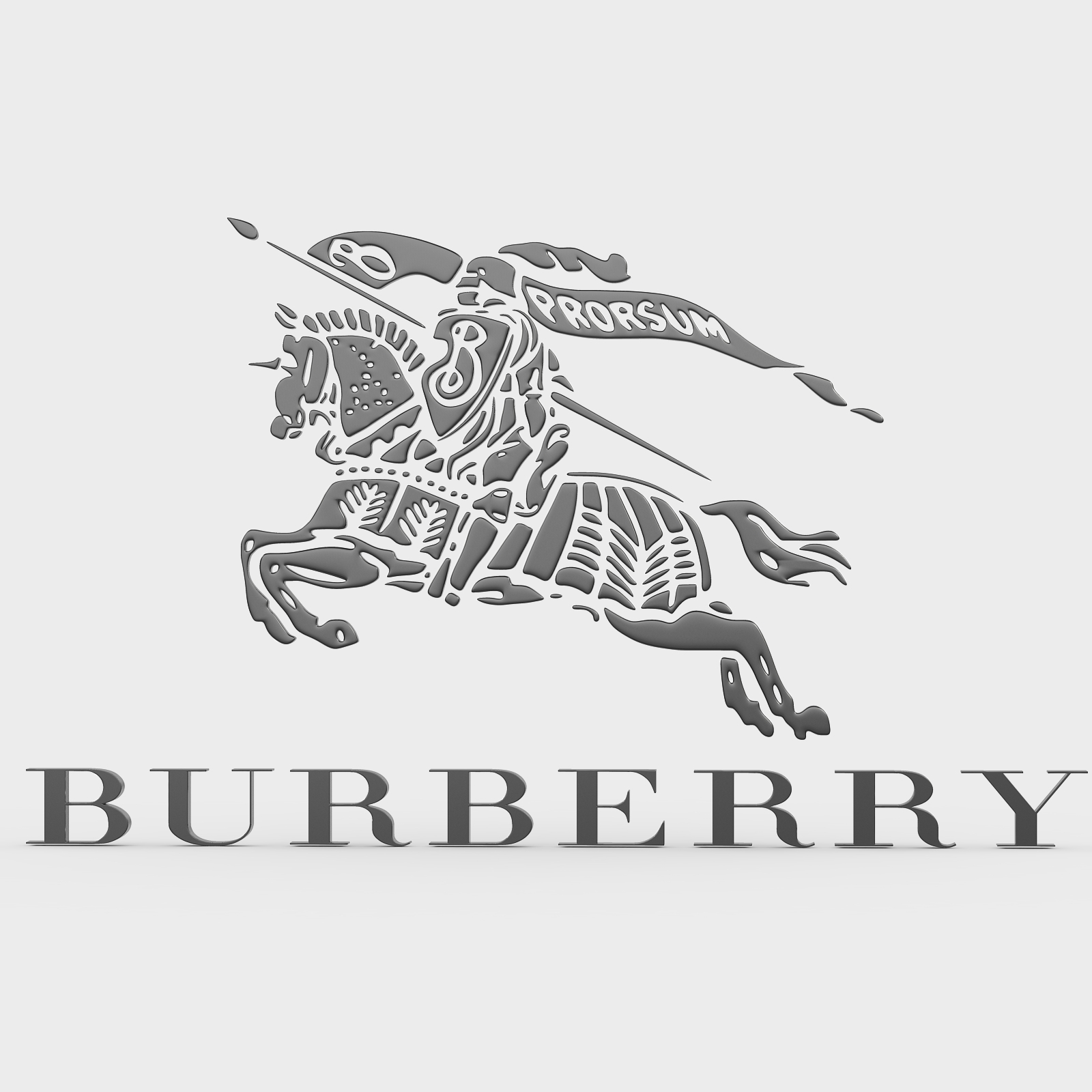 STL file burberry logo 🎭 (OBJ)・3D print design to download・Cults