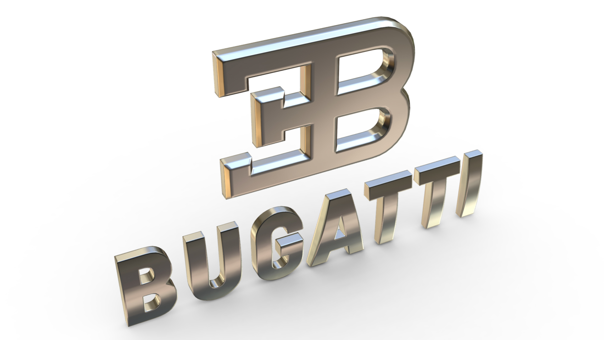 🚗 bugatti logo 2・ STL File for ・Cults