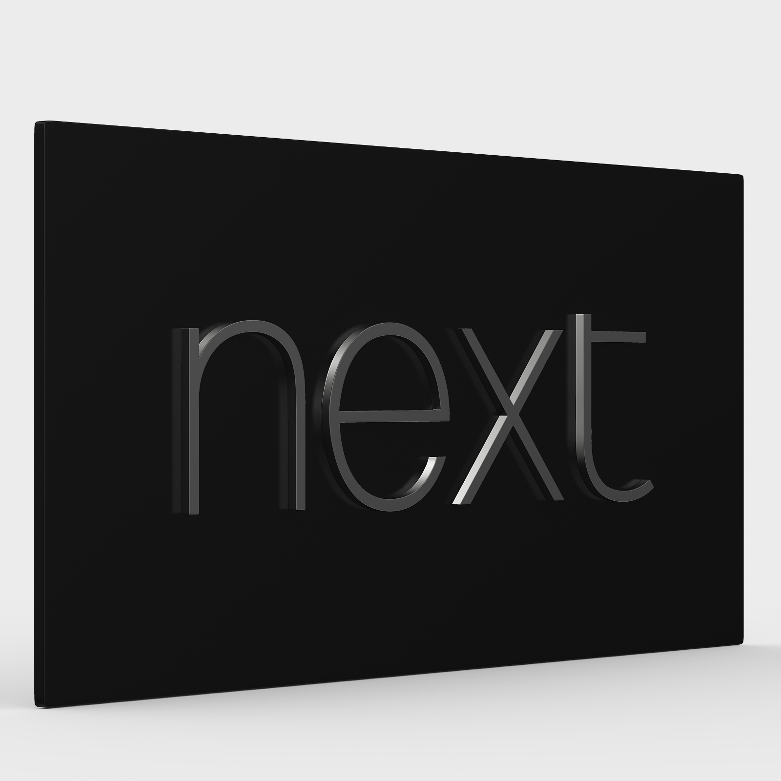 STL file next logo ⏭️ (OBJ)・Model to download and 3D print・Cults