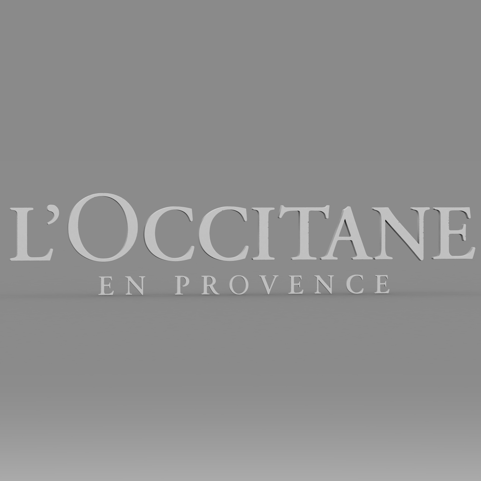 L'occitane Logo White