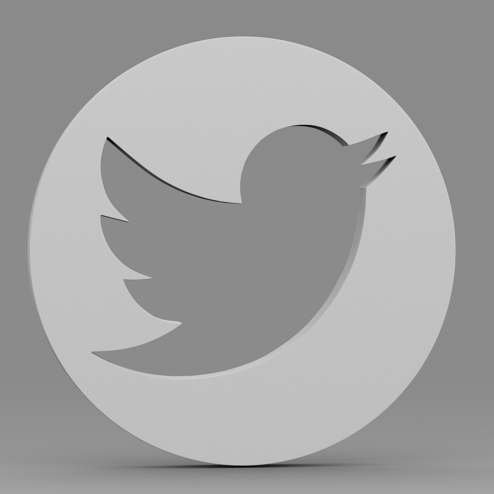 STL file twitter logo 🐦 (OBJ)・Model to download and 3D print・Cults