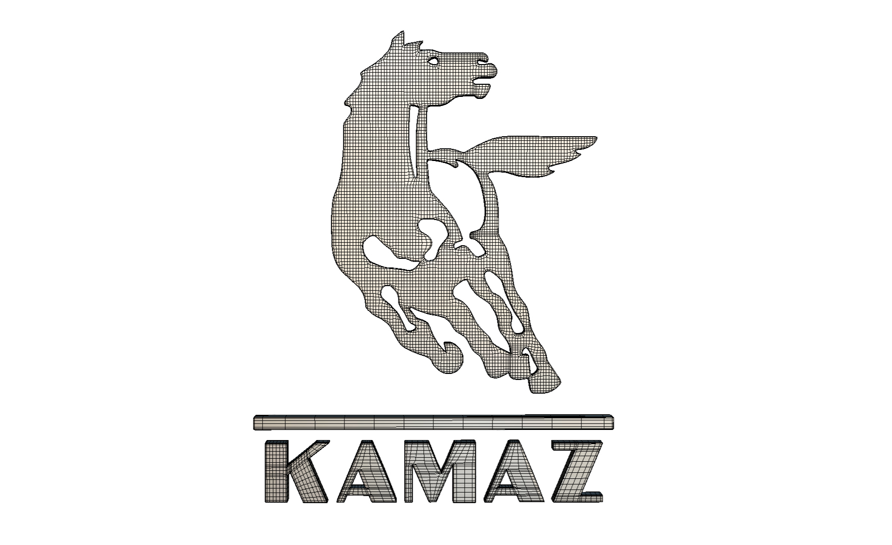 STL file kamaz logo 🚗 (OBJ)・3D printer design to download・Cults