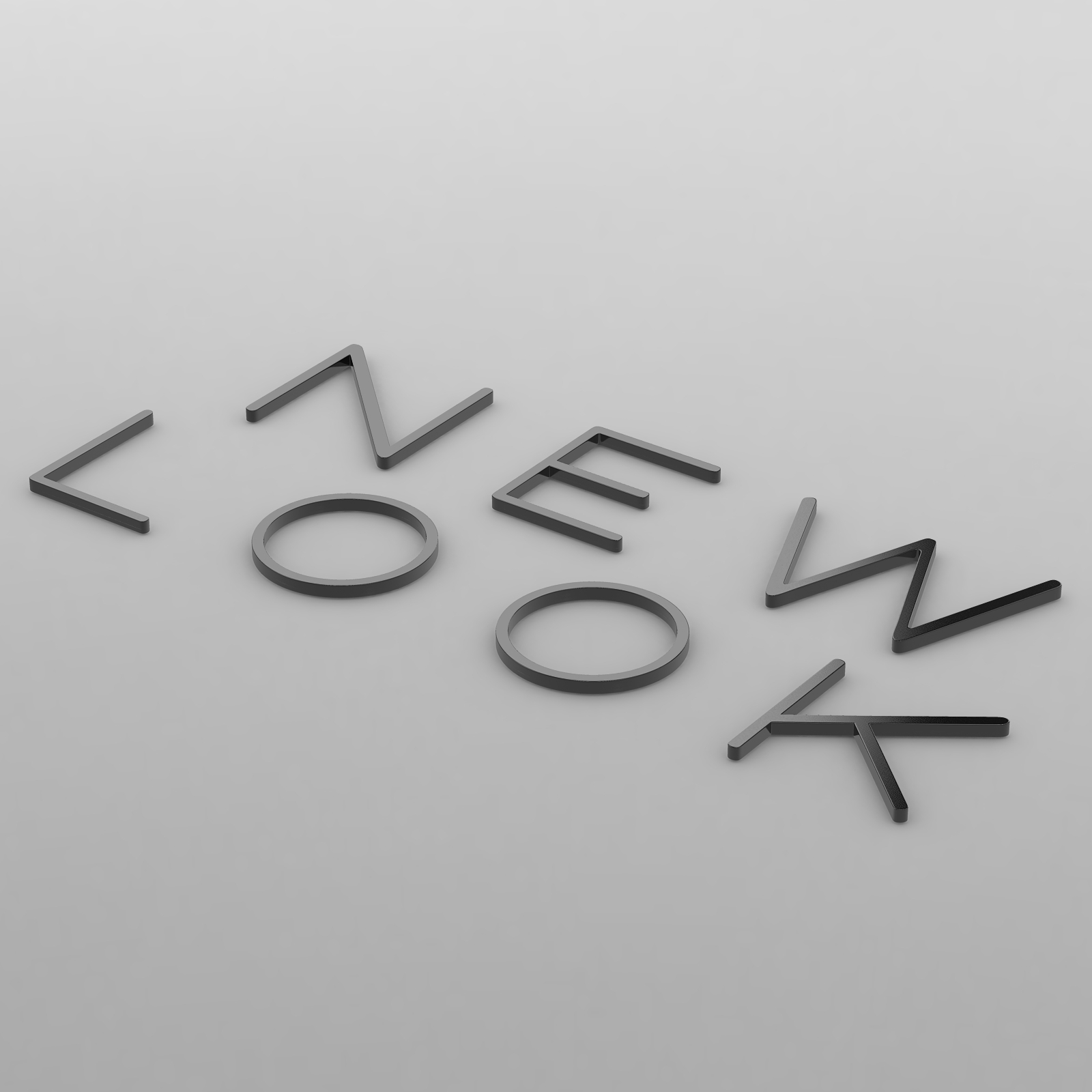 STL file new look logo 2 🆕・Template to download and 3D print・Cults