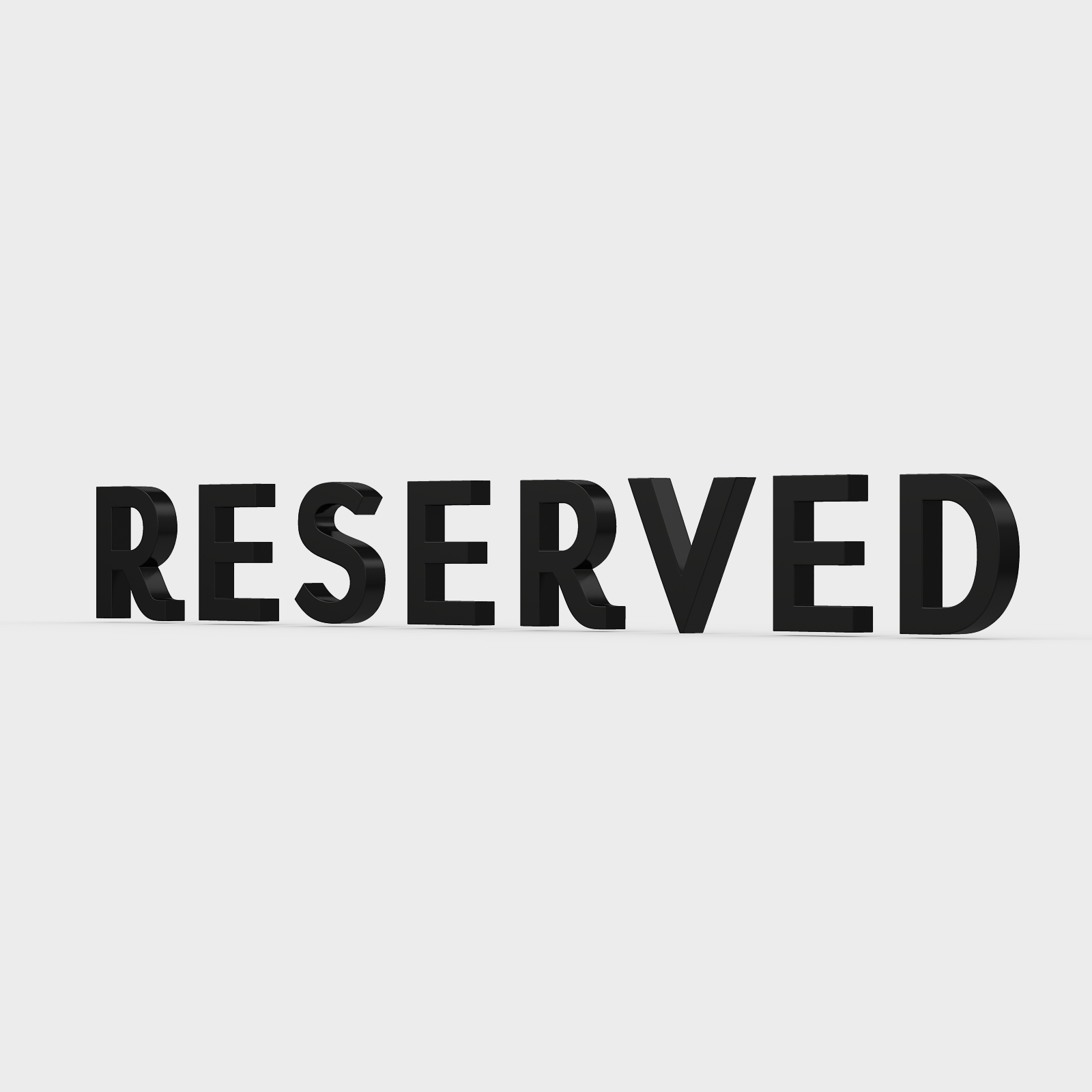 STL file reserved logo 🎭 (OBJ)・3D printing idea to download・Cults