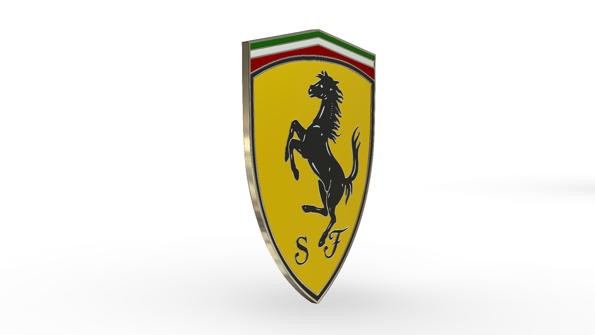STL file ferrari logo 2 🚗 (OBJ)・3D printable model to download・Cults