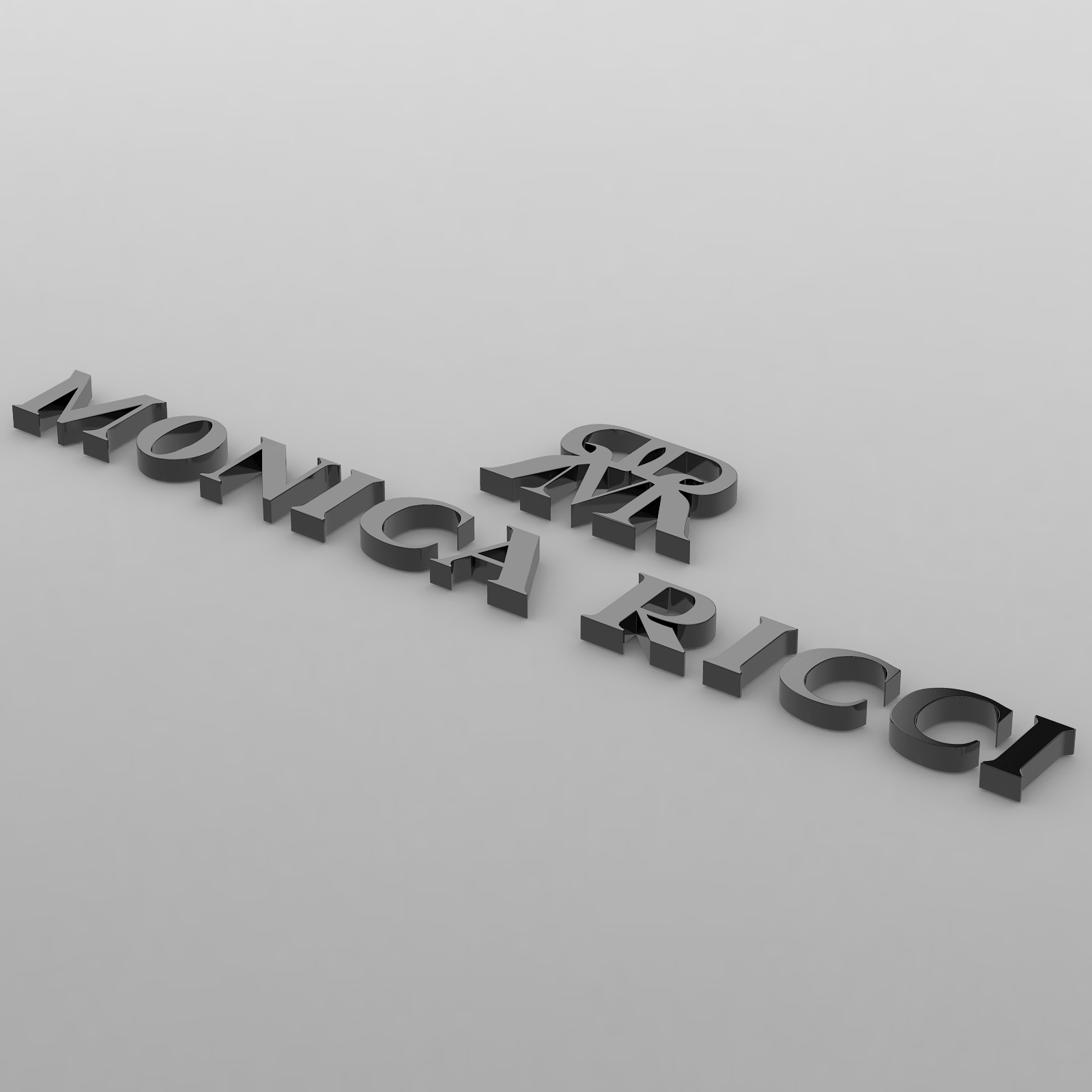 STL file monica ricci logo 🎭・3D printable model to download・Cults