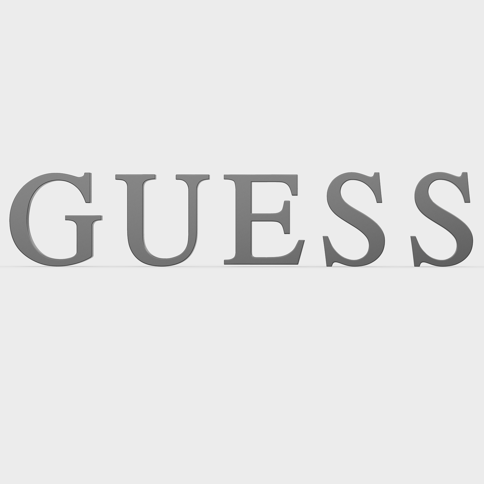 STL file guess logo 2 🎭 (OBJ)・3D printing design to download・Cults