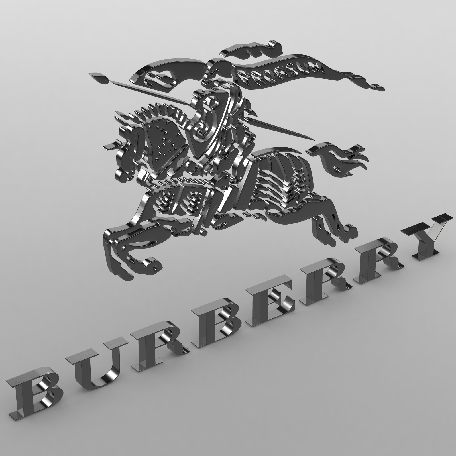 STL file burberry logo 🎭 (OBJ)・3D print design to download・Cults