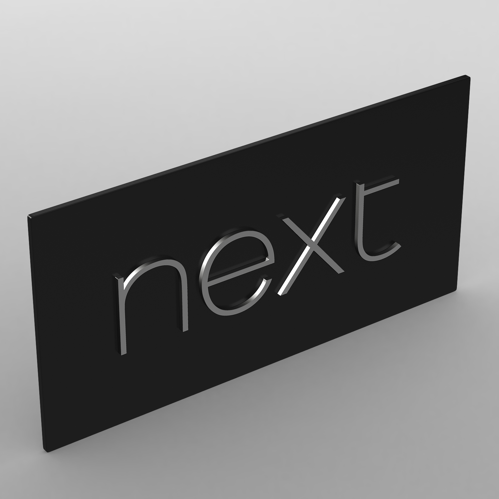 STL file next logo ⏭️ (OBJ)・Model to download and 3D print・Cults