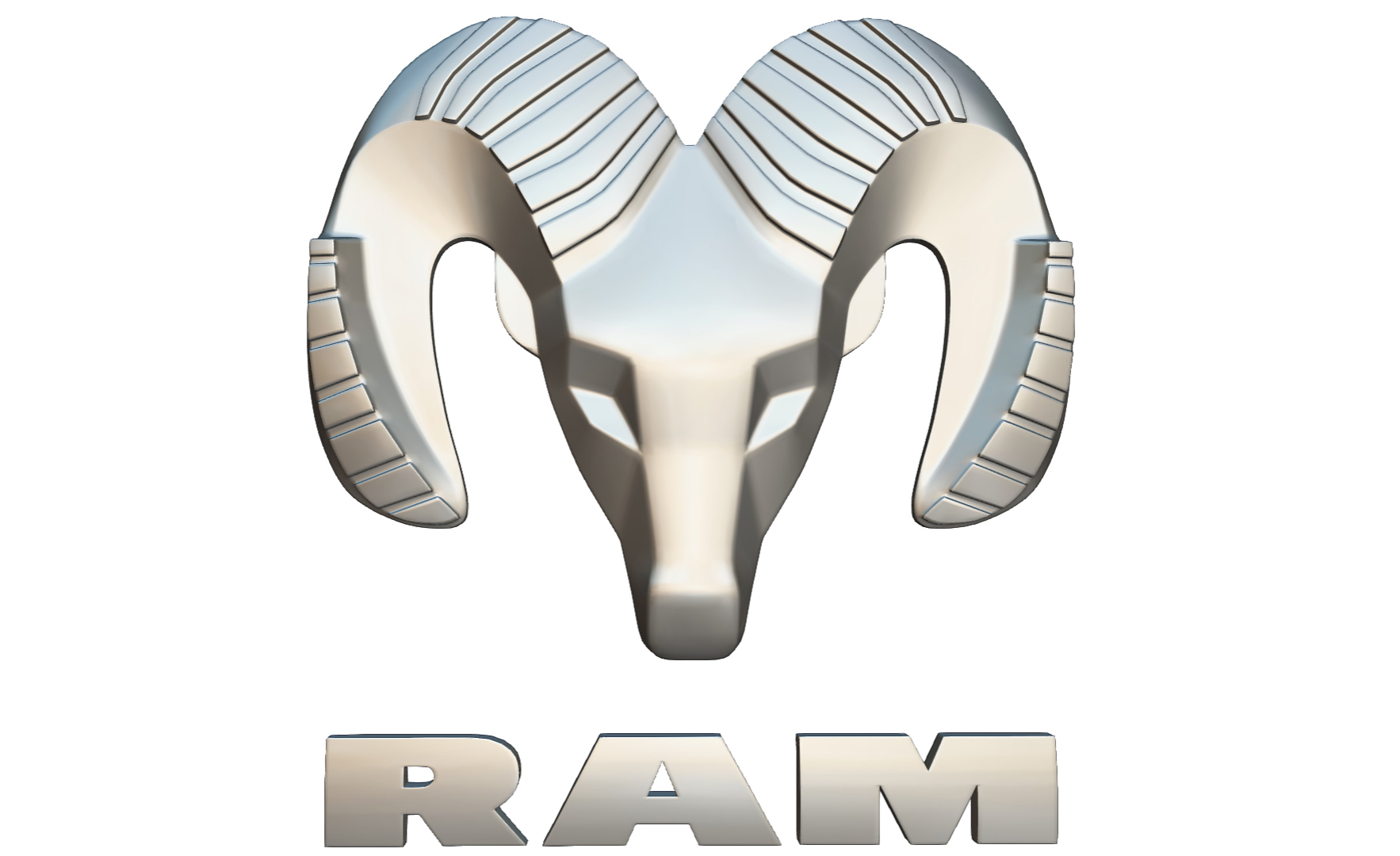 🐏 ram logo・ STL File for ・Cults