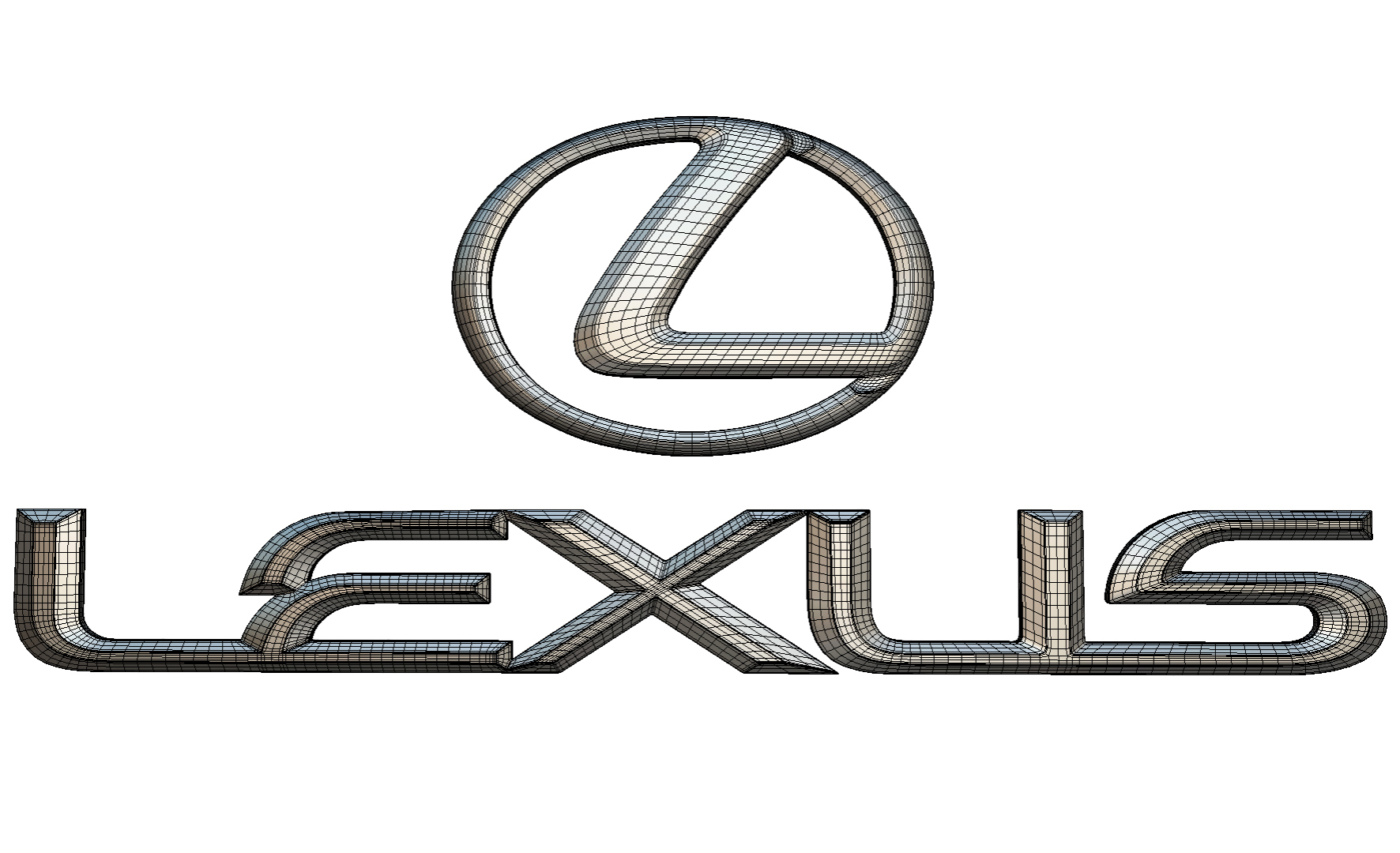 STL file lexus logo 🚗 (OBJ)・Template to download and 3D print・Cults