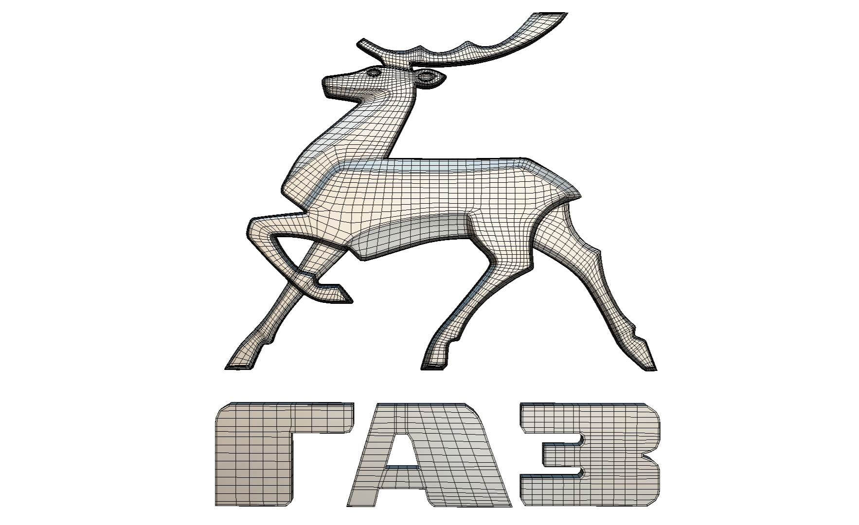 STL file gaz logo 🚗 (OBJ)・3D print object to download・Cults