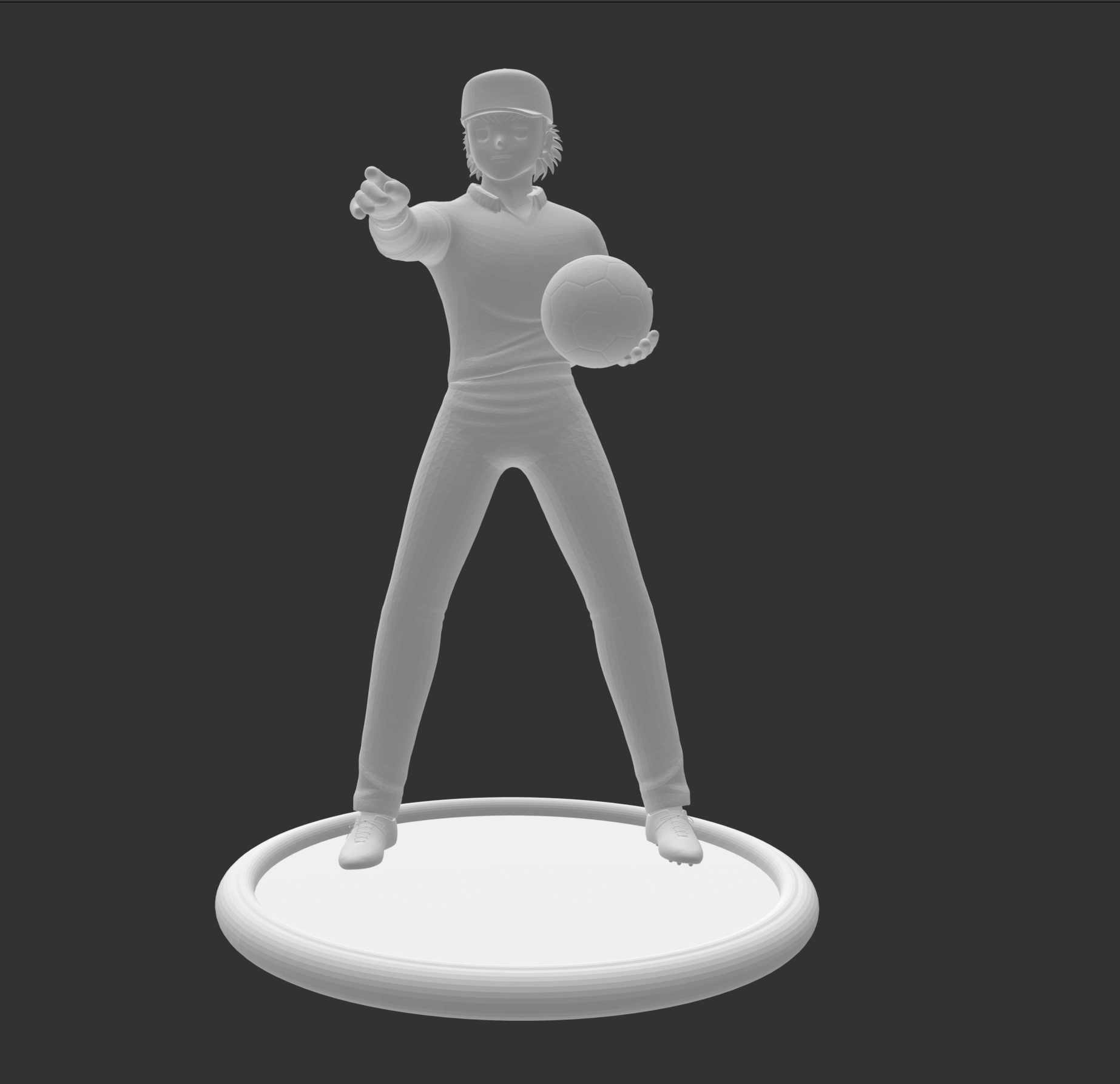 Archivo STL Captain Tsubasa - Genzo Wakabayashi - Benji 👾・Diseño ...