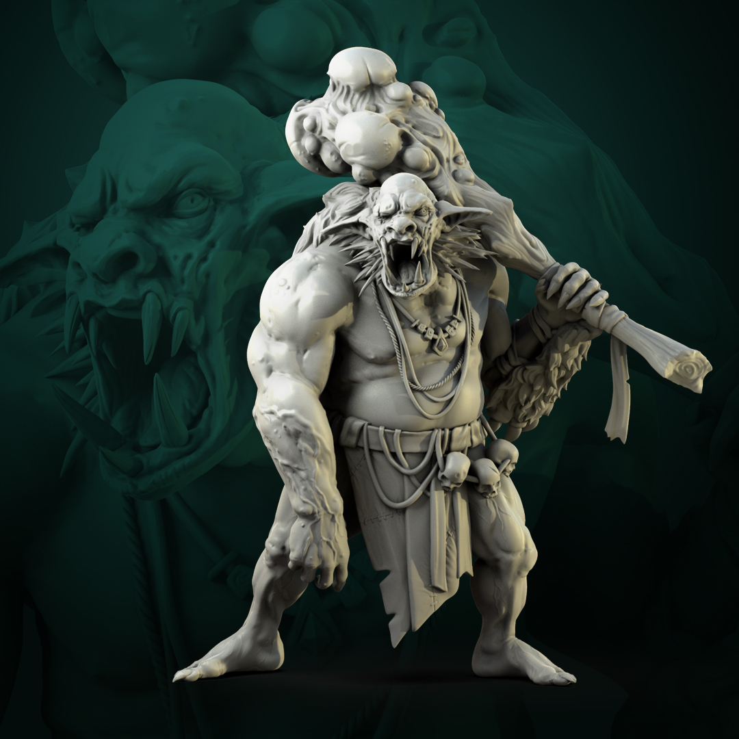 🎲 Gloock Fomorian 32mm and 75mm scale + pre-support・ STL File for 3D ...