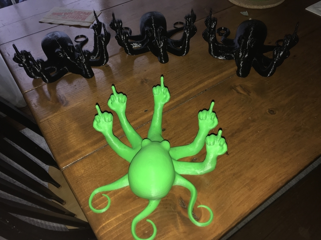 😡 Angry Octopus (magnetic)・Free 3D File for ・Cults