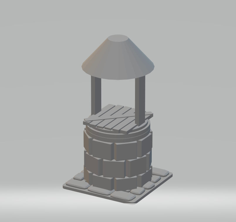 🏰 FHW: Well,Well,Well 28mm scale (capped well)・Free 3D File for ・Cults