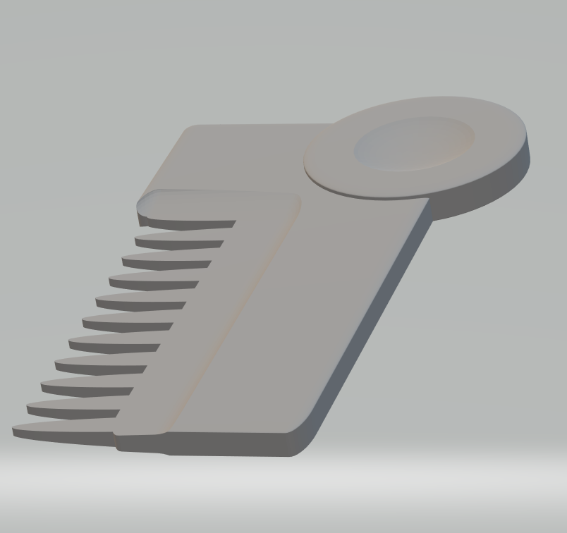 3D-Datei FHW: Der Kamm kostenlos 🛁 ・Vorlage für den 3D-Druck zum ...