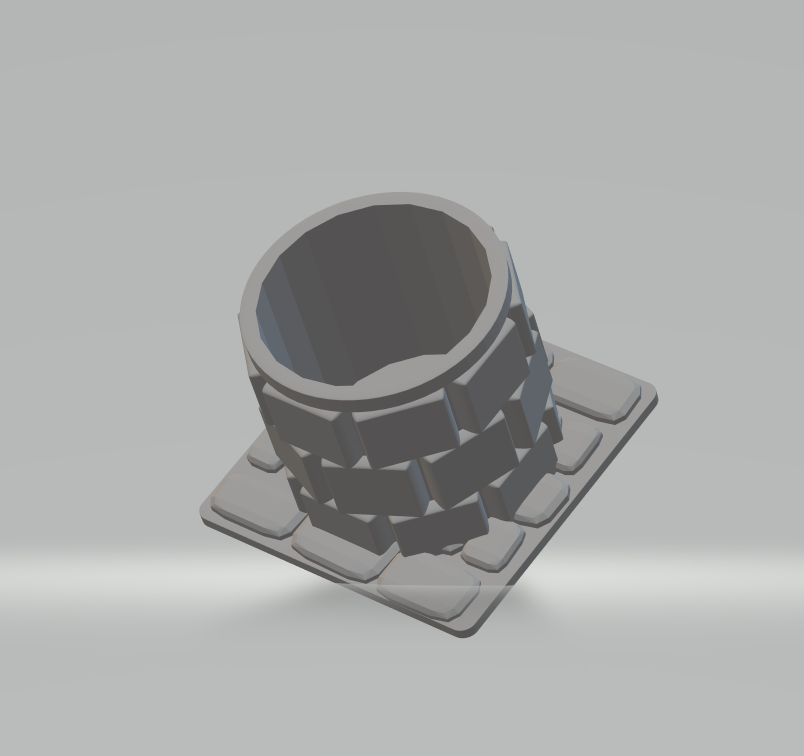 🏰 FHW: Well,Well,Well 28mm scale (capped well)・Free 3D File for ・Cults