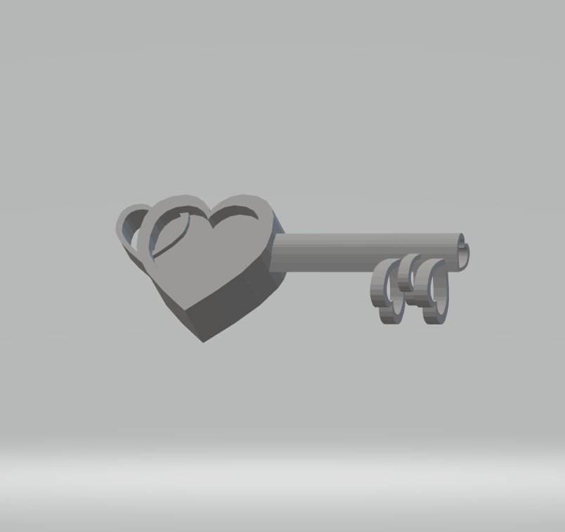 Free 3D file FHW: Heart Key 💜 ・3D printer design to download・Cults