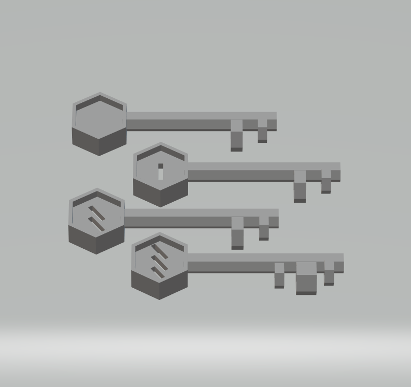 Free 3D file FHW: Dwarven Key set 🔑 ・3D printable design to download・Cults