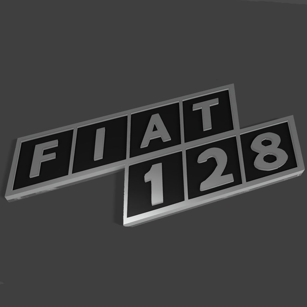 STL file Fiat 128 Emblem 🚗 ・Design to download and 3D print・Cults