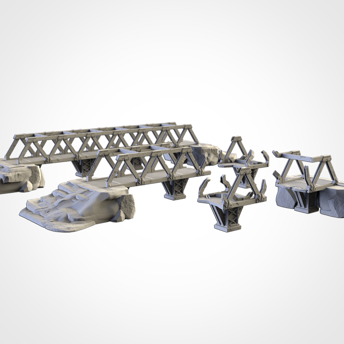 STL file Metallic Bridges 👹・3D print object to download・Cults