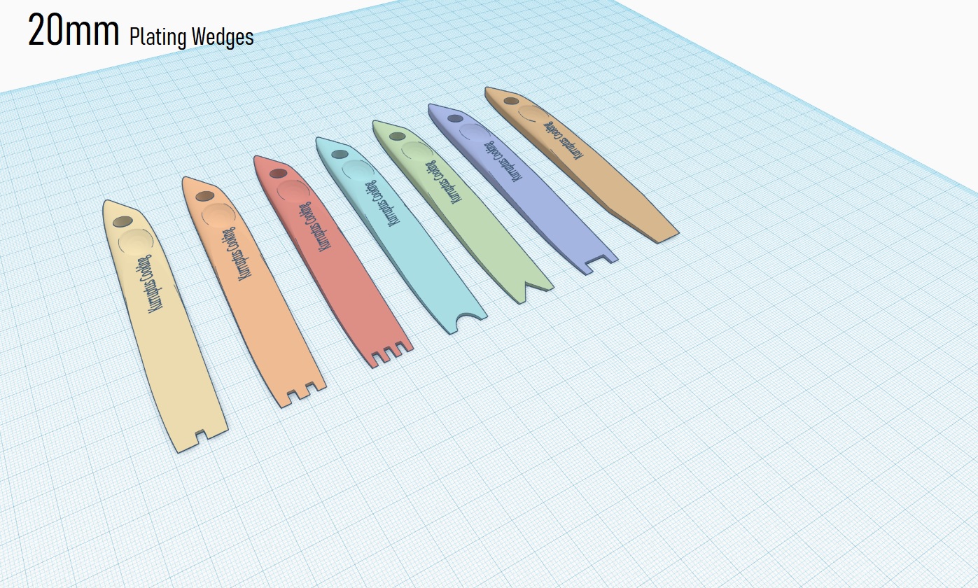 STL file plating Wedge Pen / Brush 20mm 🖊️ ・3D printing model to ...