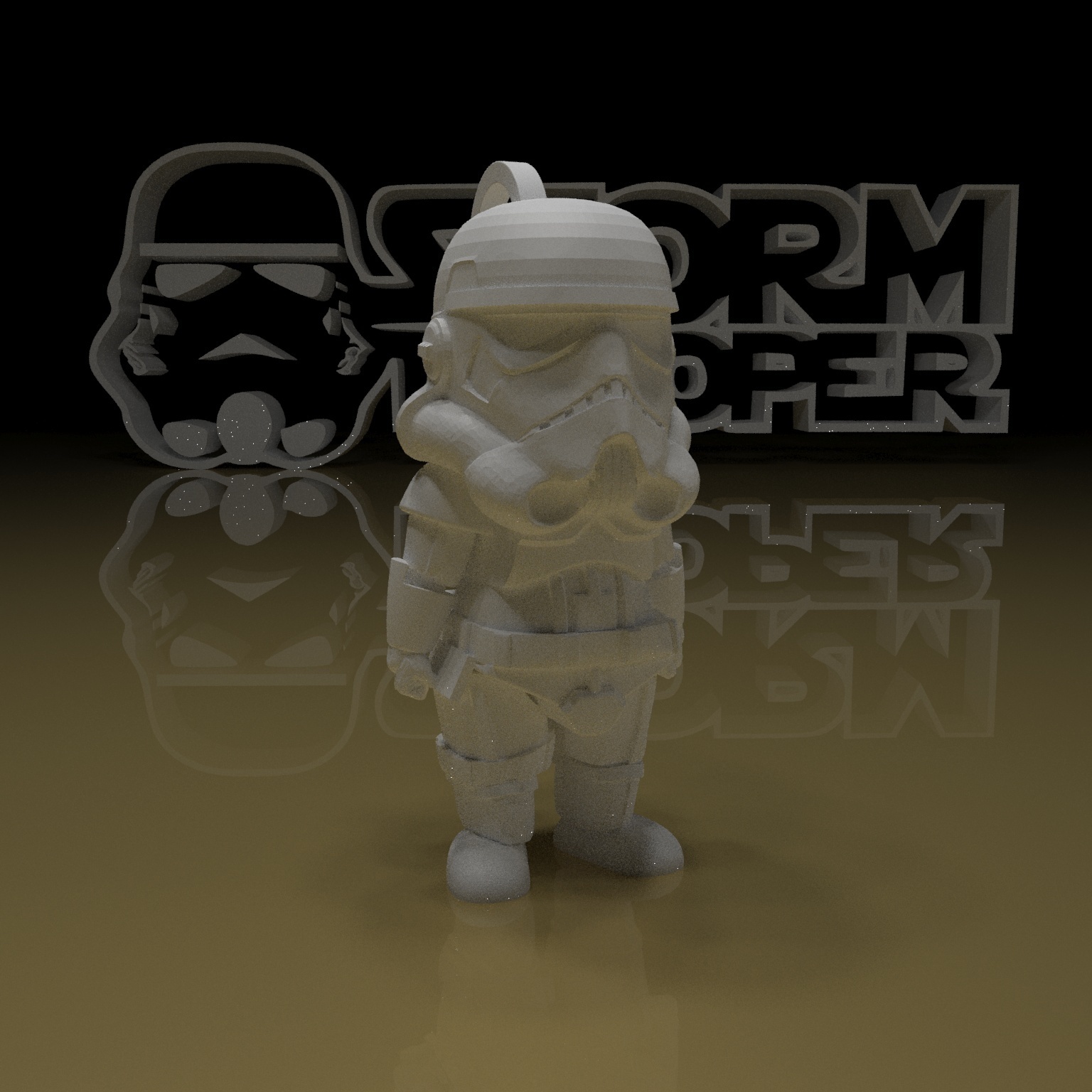 Fichier STL gratuit PORTE-CLÉS STORMTROOPER 🫡・Idée pour impression 3D à ...