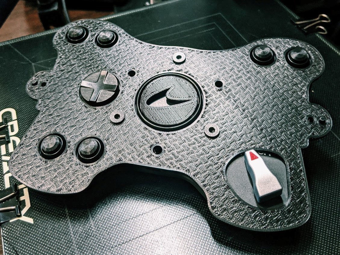 🛞 Thrustmaster T300 GTE Front Button Plate・ STL File for ・Cults