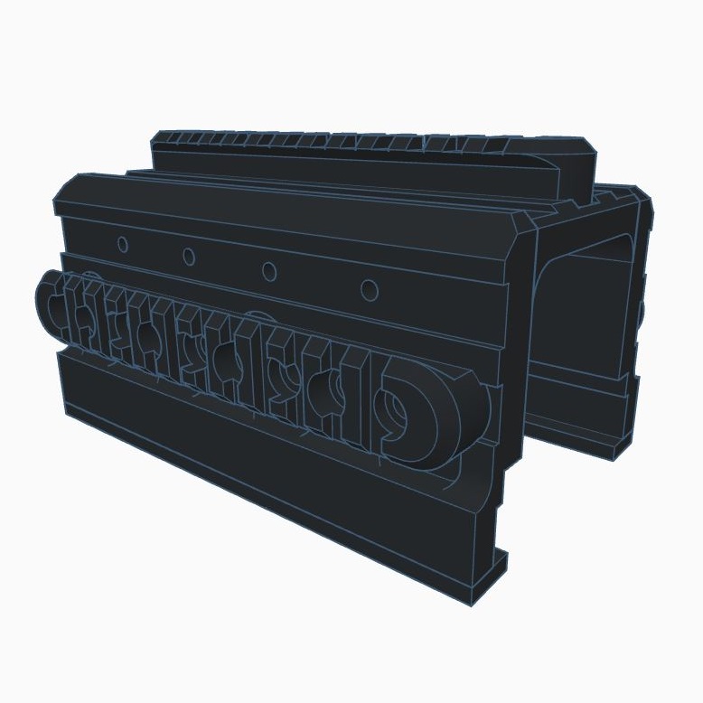 3D file M2HB/M3HB Triple Picatinny Sight Mount 🔫 ・Model to download and ...