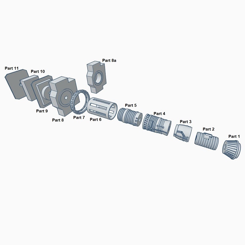 arquivo 3D Torreta turboláser de la Estrella de la Muerte - Escala de ...