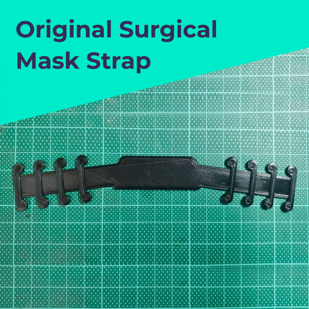 Free STL file Improved Surgical Mask Strap Ear Saver 👂 ・Model to ...