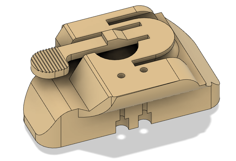 STL file SureFire ADPT-HL1-OC Helmet Adapter for the HL1 Light 🪖 ・3D ...
