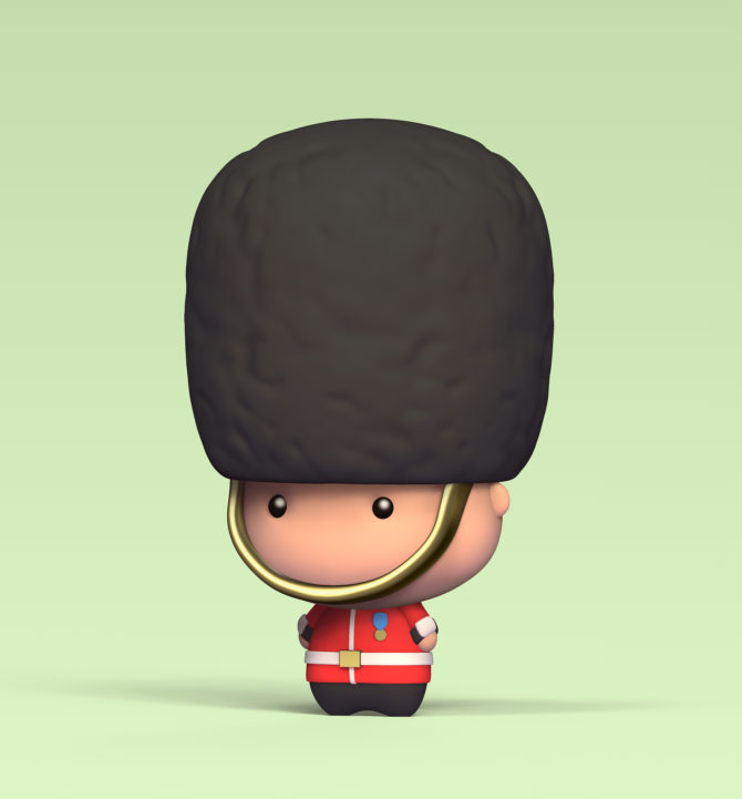 3D file Queen's Guard 💂 ・Model to download and 3D print・Cults