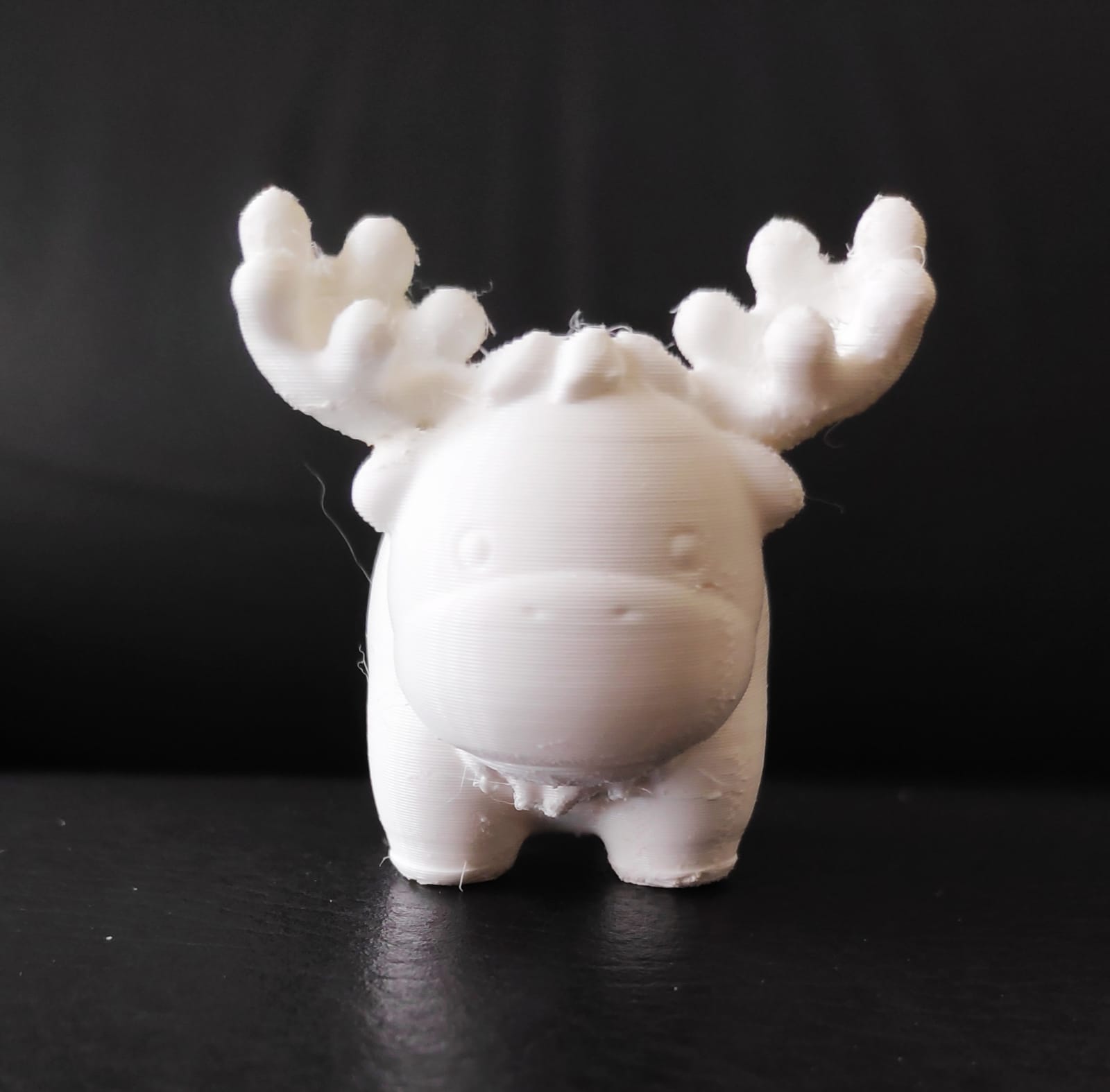 🗿 Cute Round Moose・ 3D File for ・Cults