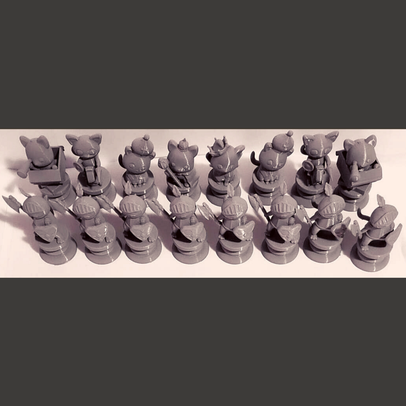 3D file Cat Chess Pieces 🐱 ・3D print object to download・Cults