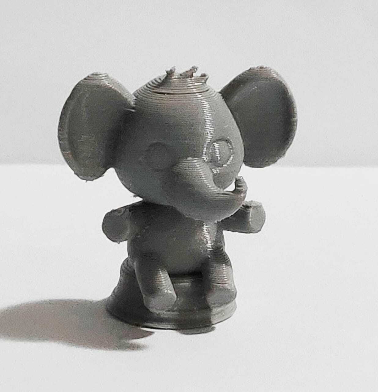 3D file Cute Sitting Elephant 🐘 ・3D print model to download・Cults