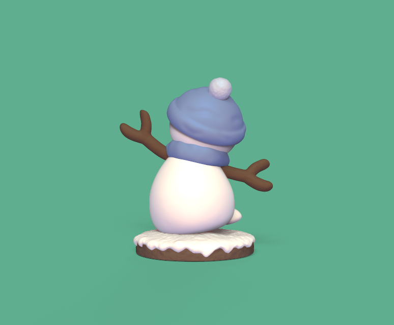 3D file Happy Snowman ☃️ ・3D printable model to download・Cults