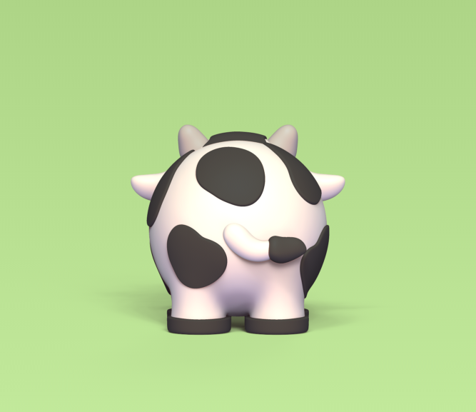 🐄 Round Cow・ 3D File for 3D printing・Cults
