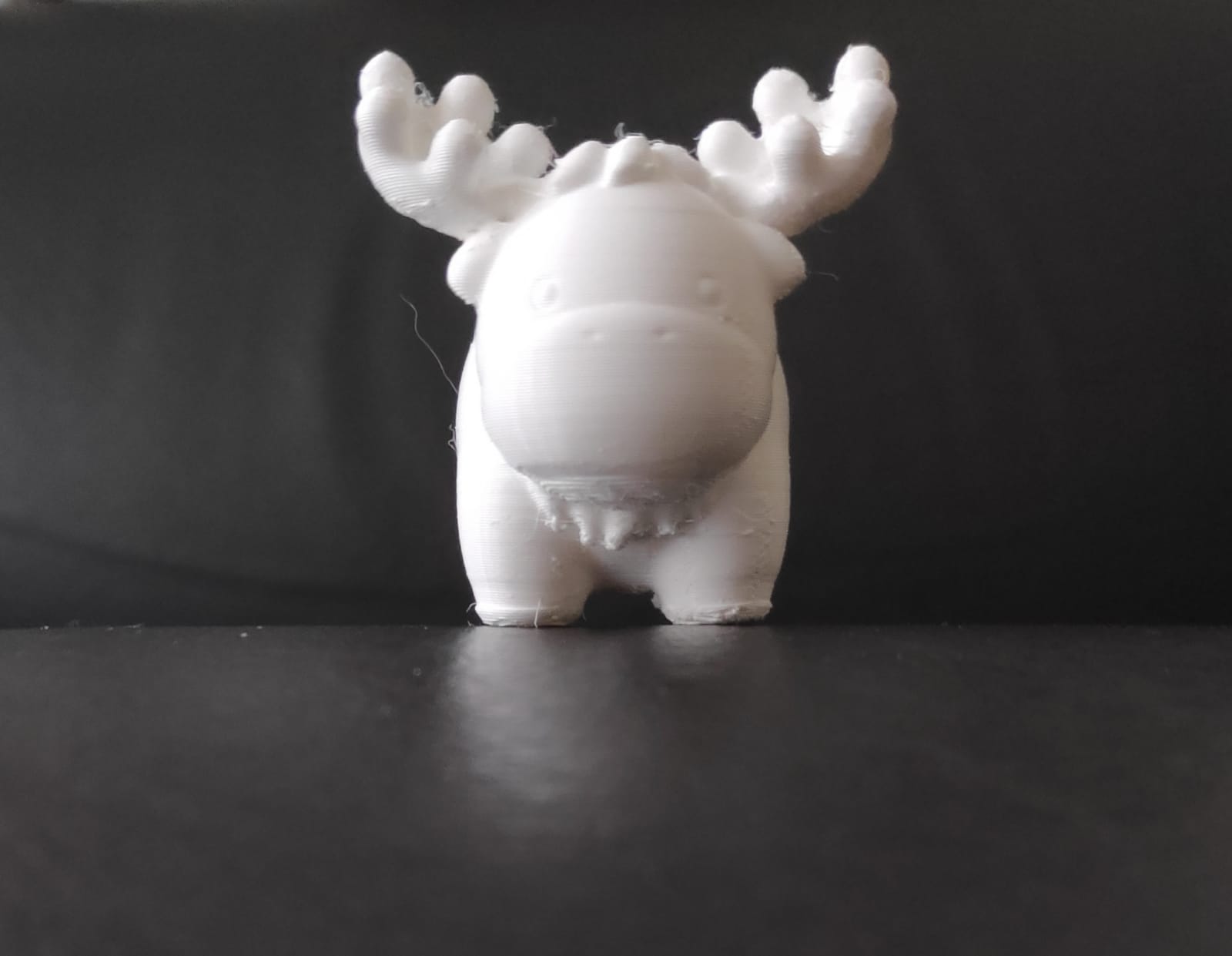 🗿 Cute Round Moose・ 3D File for ・Cults