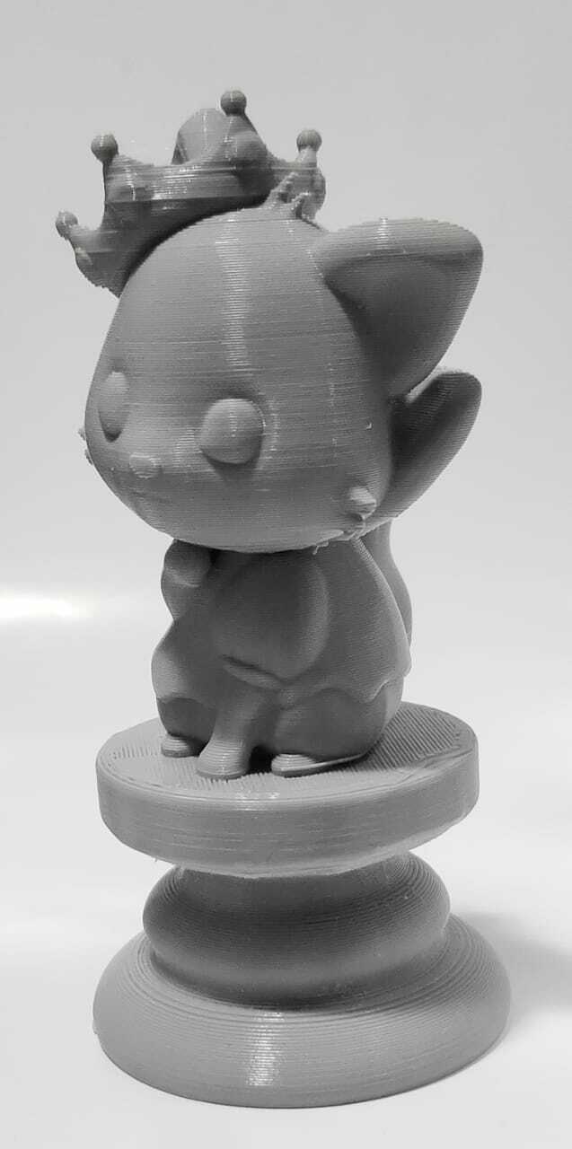 3D file Cat Chess Piece - Queen 🐱 ・3D printer model to download・Cults