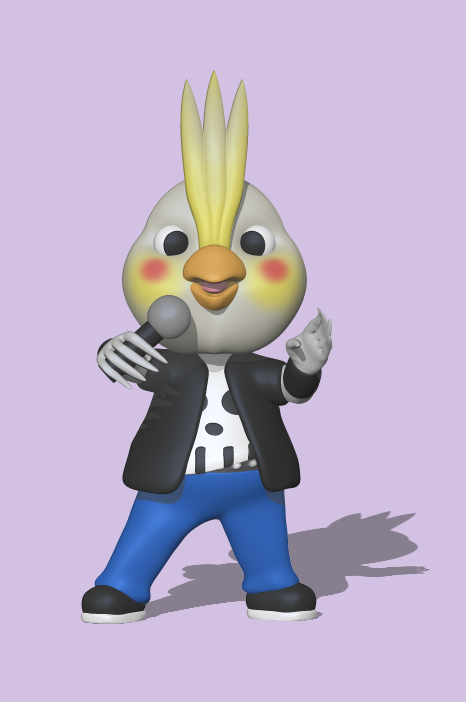 3D file Rockstar Cockatiel 🗿・3D printing template to download・Cults